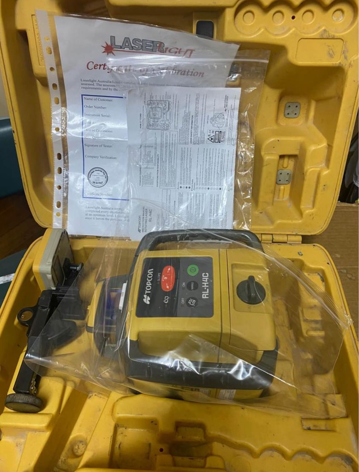 Refurbished Lasers: Topcon RL H4C Laser Level with LS 80 L Receiver