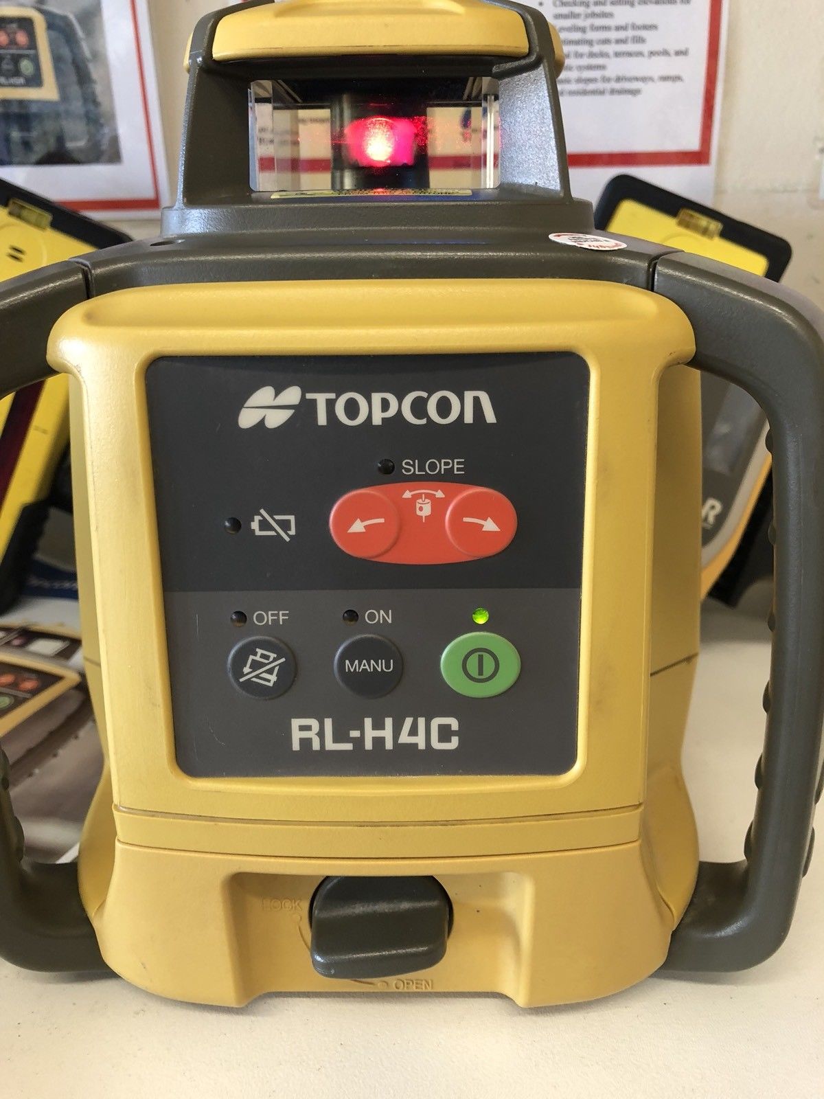 Refurbished Lasers: Topcon RL H4C Laser Level with LS 80 L Receiver