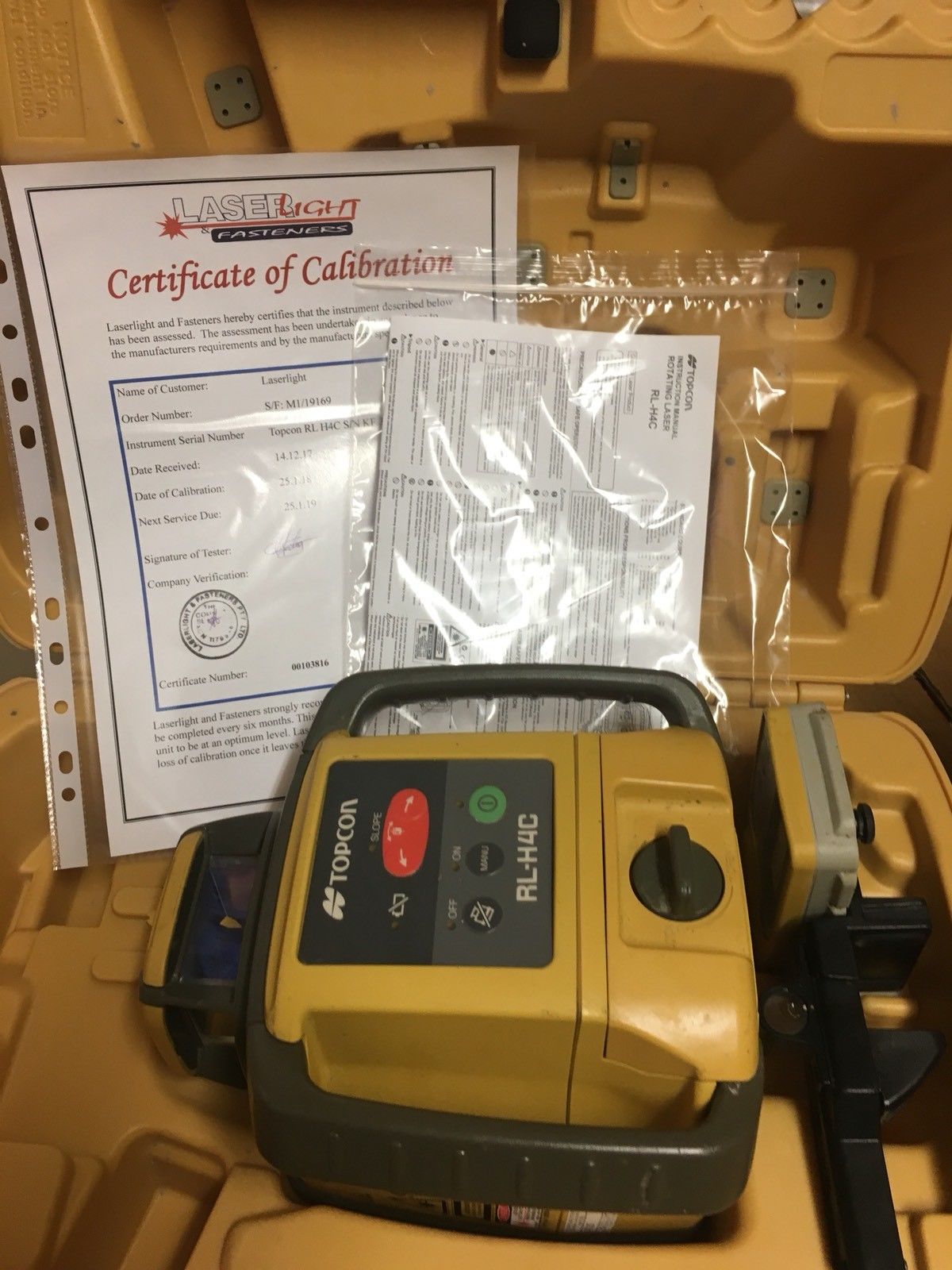 Laser Levels - Topcon RL H4C with LS 80 L - Laserlight Australia